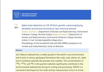 Sushma Chavan_IAEA INIS_2019 - KC College of Arts, Commerce & Science ...